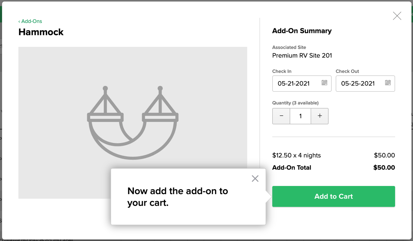 How To: Add a Daily Add-on while booking a New Reservation