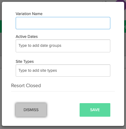 Resort Closed: Rule Setup