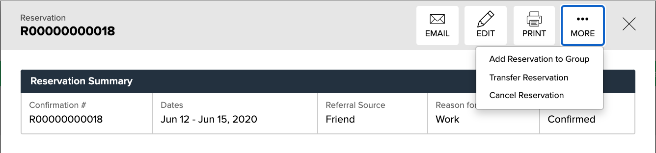 Reservation Summary- Reservation Tab: What's on the Page?