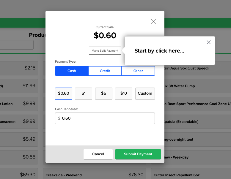 How To: Make a split payment in Point of Sale