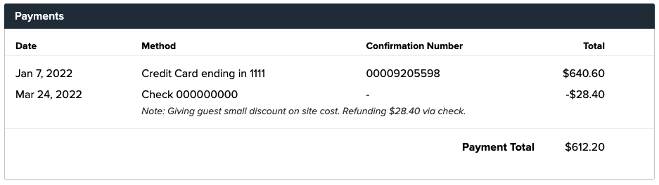 Reservation Billing Tab: Understanding Payments & Invoice History