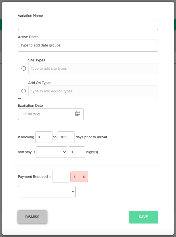Payment Policy: Rule Setup