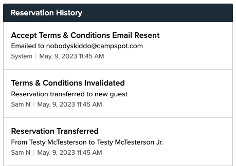 How To: Transfer Reservations between Guests