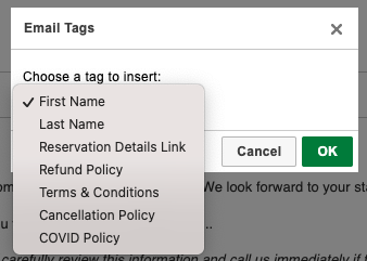 How To: Customize Reservation's Automated Messaging with Tags and Links