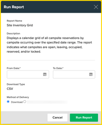 Report Overview: Site Inventory Grid