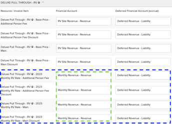Financial Mapping: Using the Accounting tab in Reports