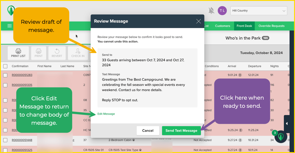 How To: Send One-way texts in your Admin Site