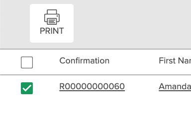 Reservation List: What's on the page?